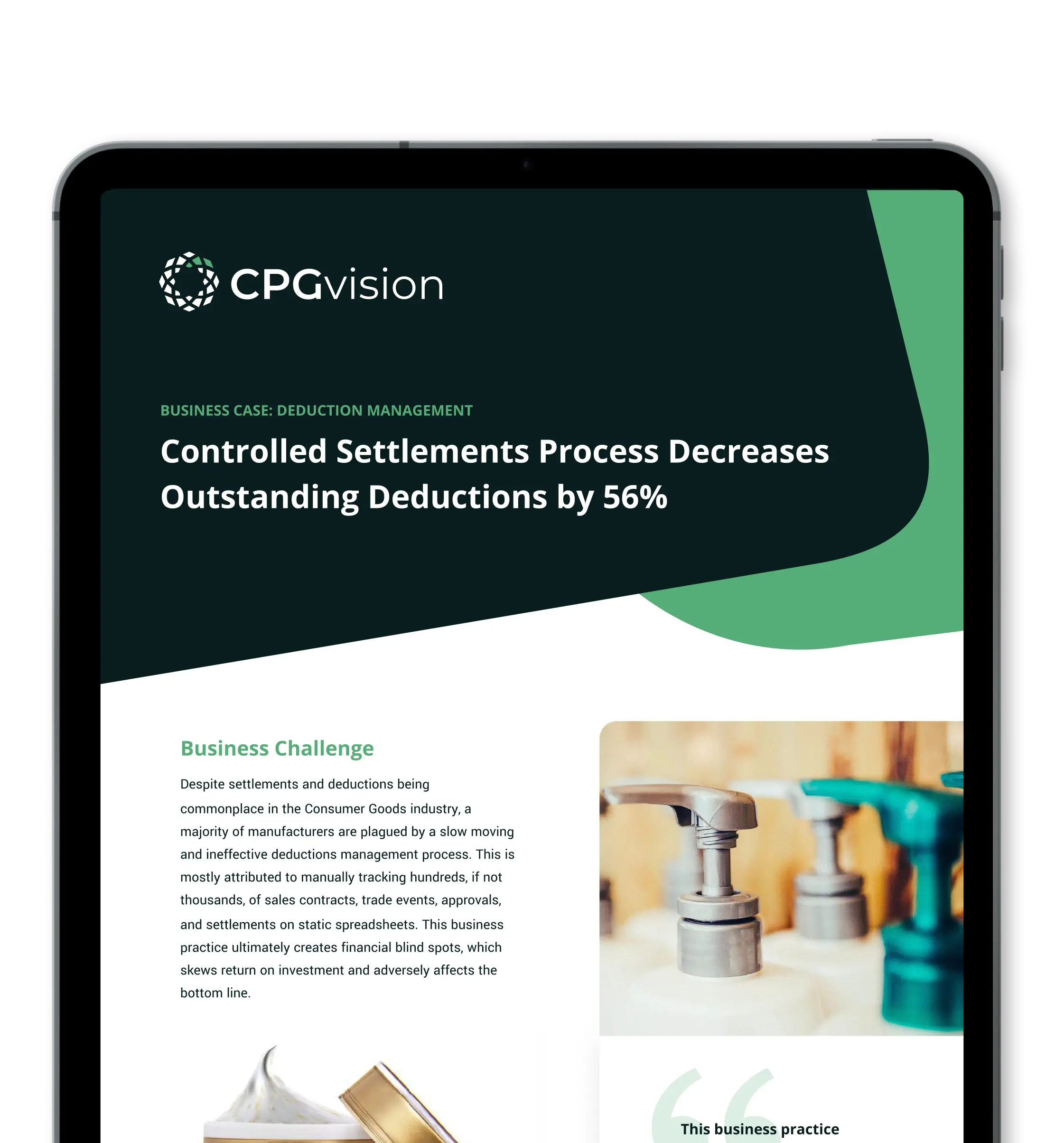 Trade Promotion Deductions Management Software | CPGvision